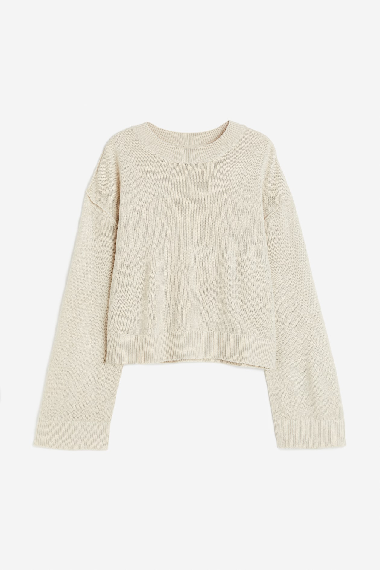 Women's Light beige Sweater with Linked Seams | H&M US