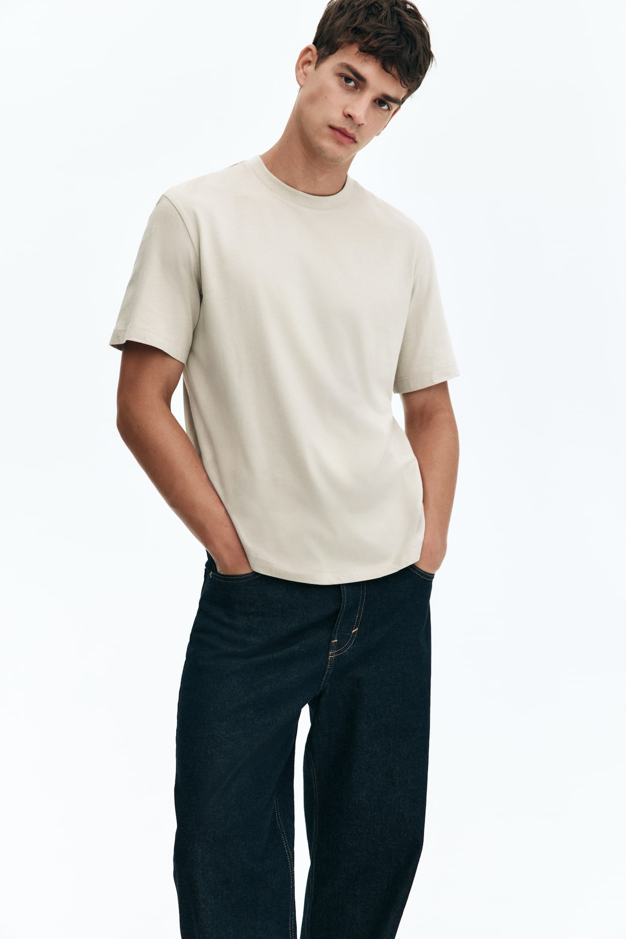 Playera Regular Fit - Beige - Men | H&M MX