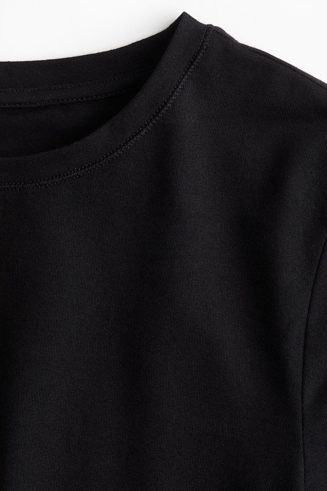 Women's Black Fitted T-shirt | H&M US