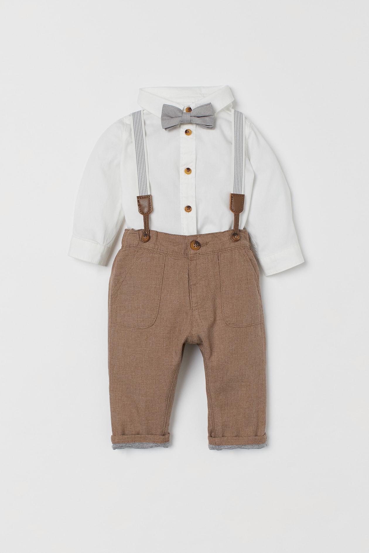 Svečano odelo - Dark beige/White - Kids | H&M RS