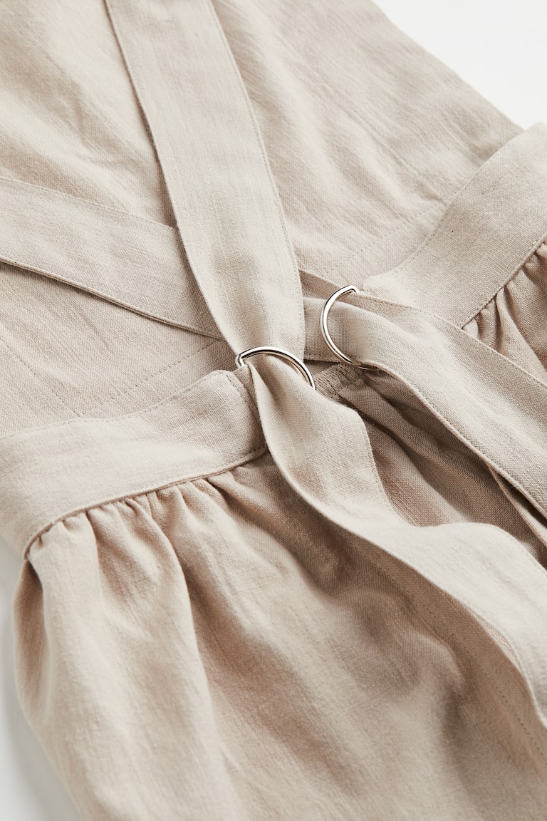 Ruffle-trimmed Apron - Light taupe - Home All | H&M US