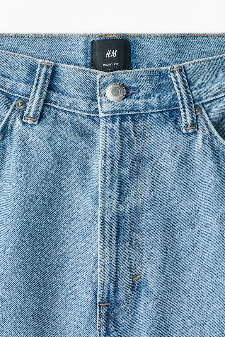 Baggy Jeans - Azul denim claro - HOMEM | H&M PT