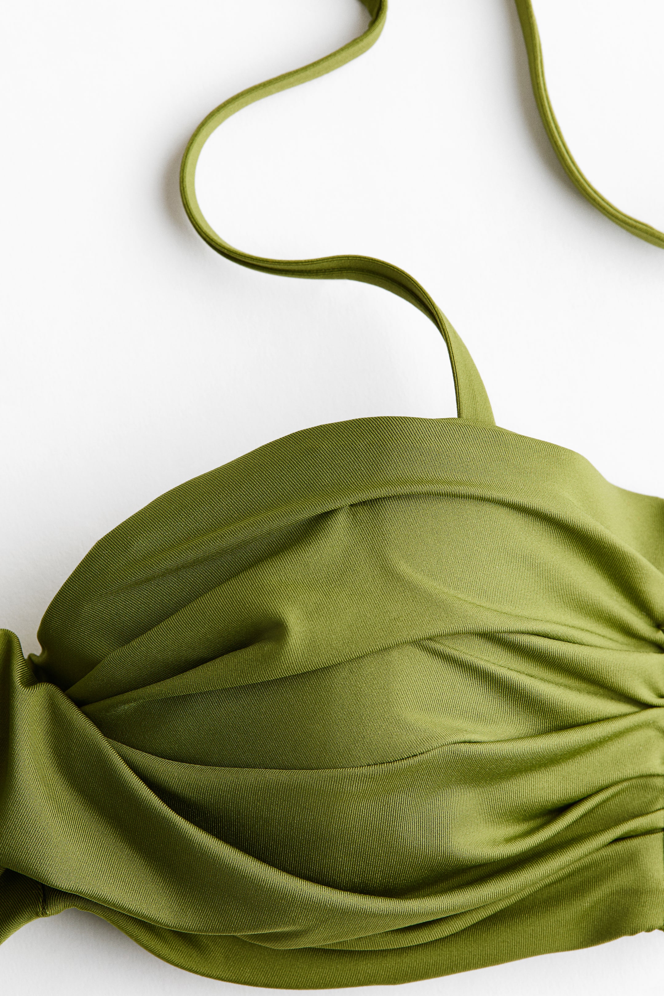 Women's Green Padded Balconette Bikini Top | H&M CA