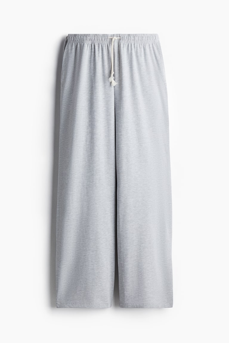 Joggers anchos - Gris jaspeado claro - Ladies | H&M MX