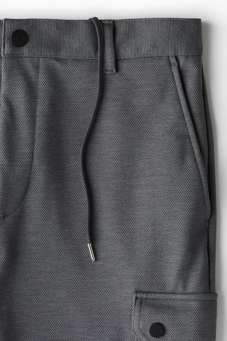 Slim Fit Cargo trousers - Dark grey - Men | H&M GB