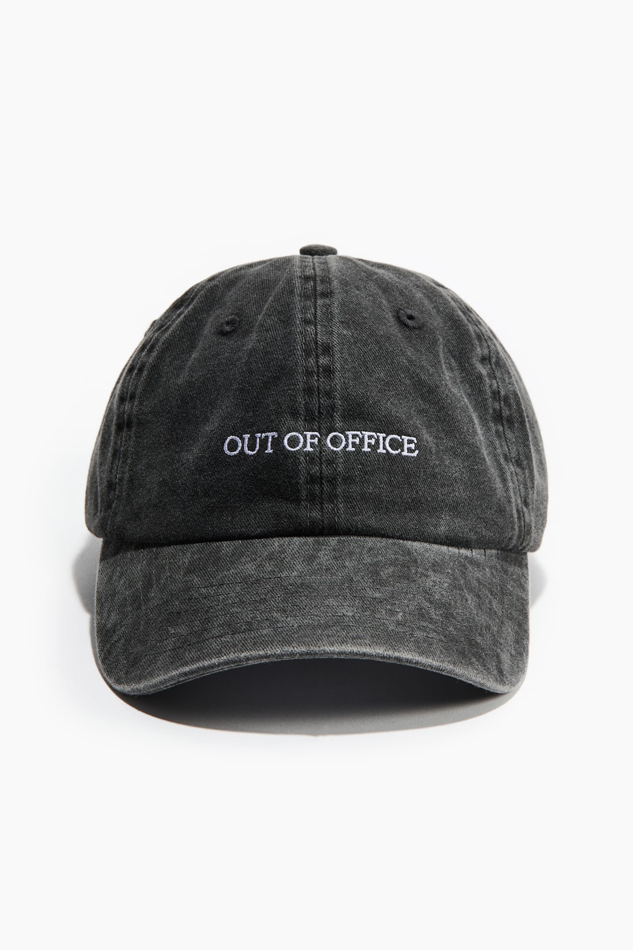 Cotton Twill Cap - Black/Out of Office - Men | H&M US