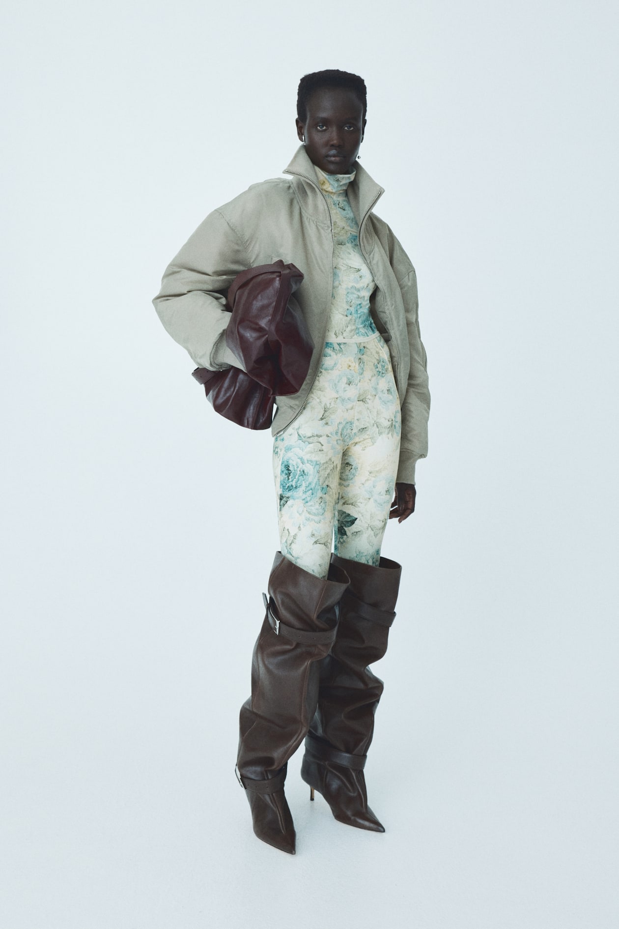 Polurolka - Svetložuta/cvetni dezen - Ladies | H&M RS