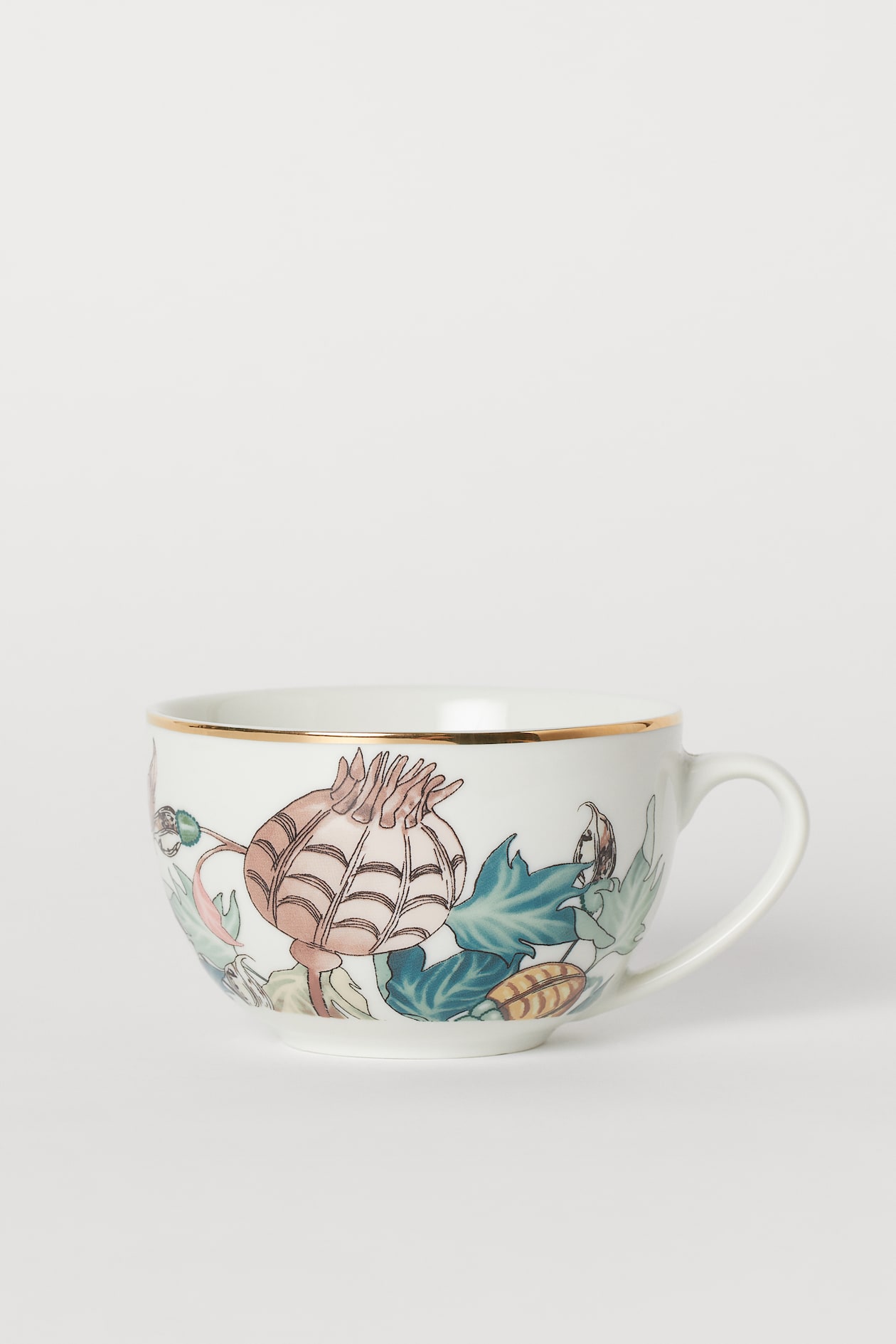 Large Porcelain Mug - White/Floral - Home All | H&M AU