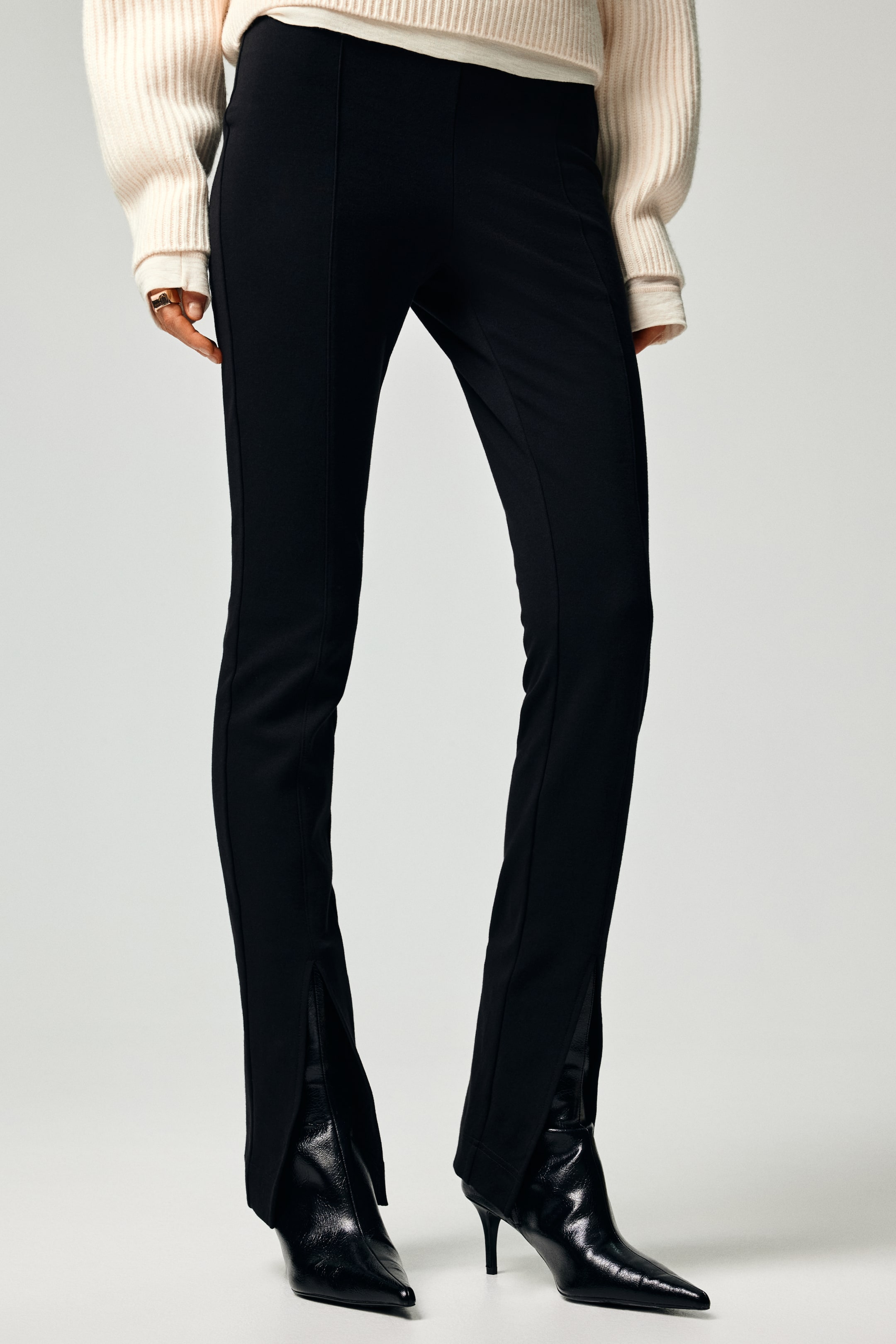 Women's Black Ponte Leggings | H&M CA