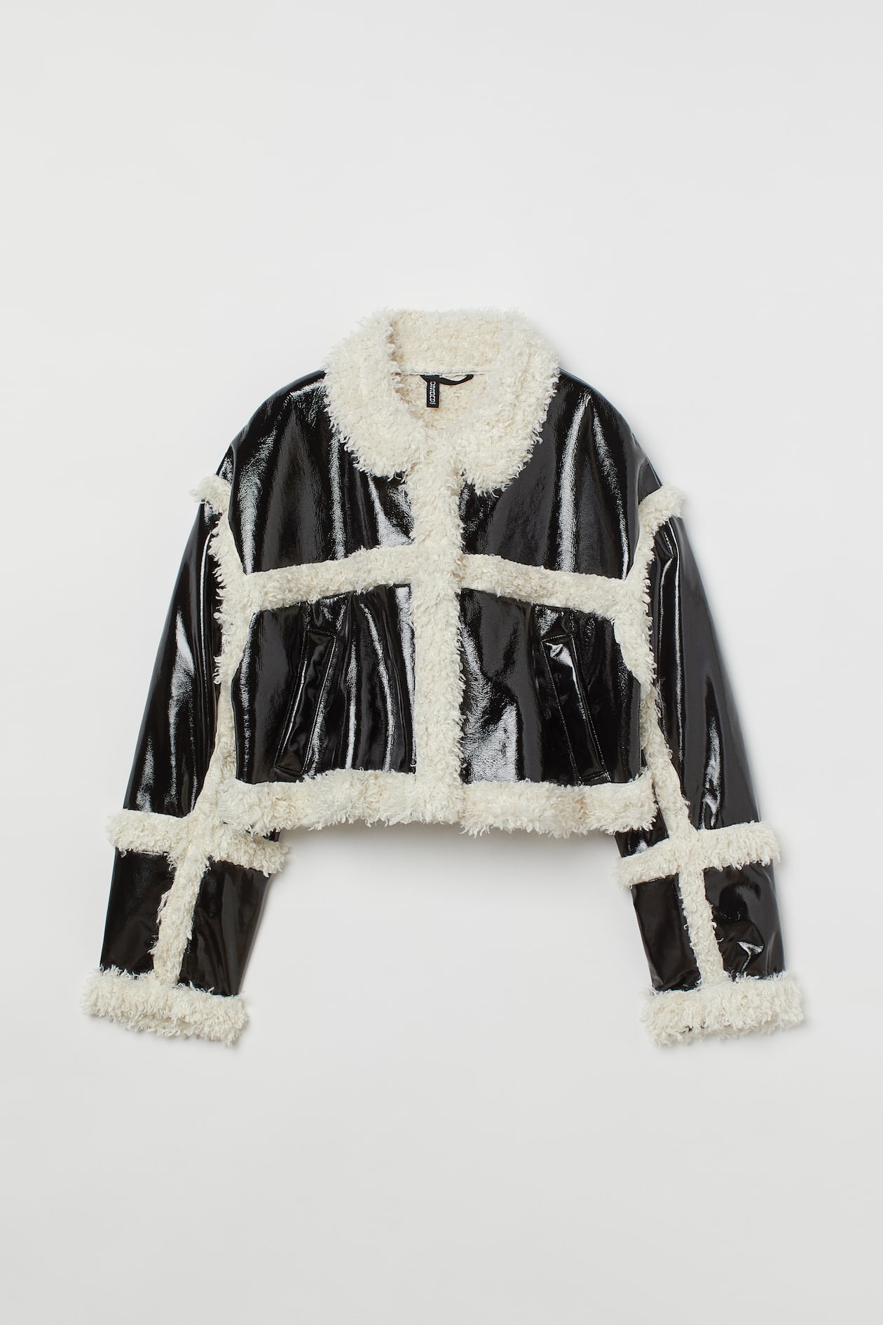 Lined jacket - Black/Natural white - Ladies | H&M GB
