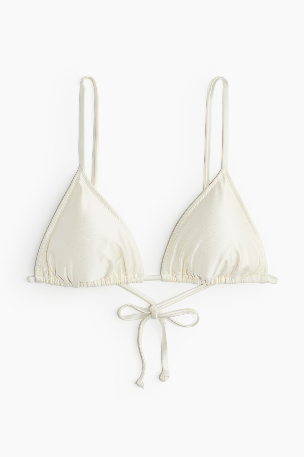Women's Cream Padded triangle bikini top | H&M GB
