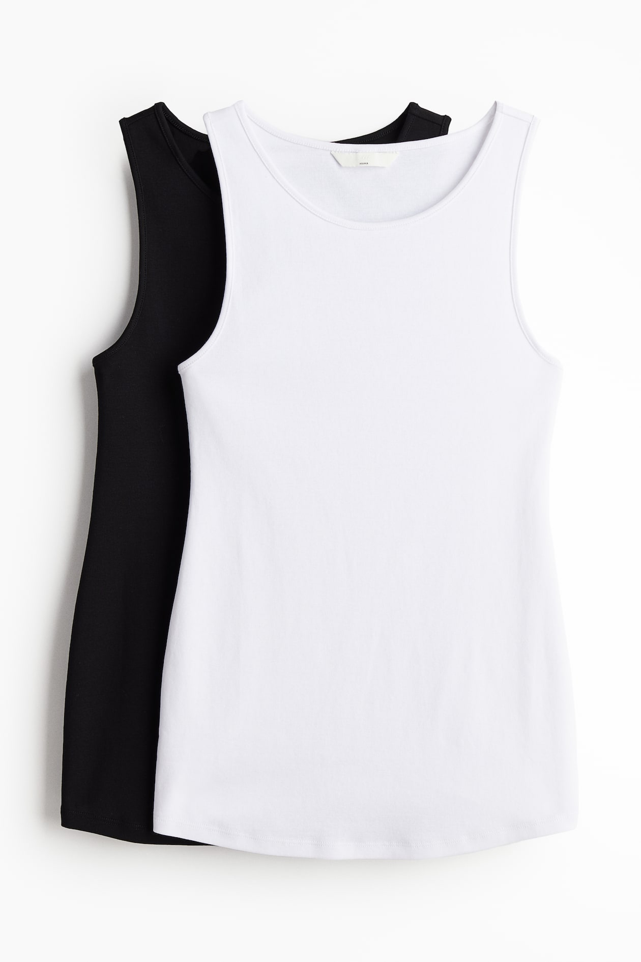 Women's White/black MAMA 2-pack Tank Tops | H&M CA