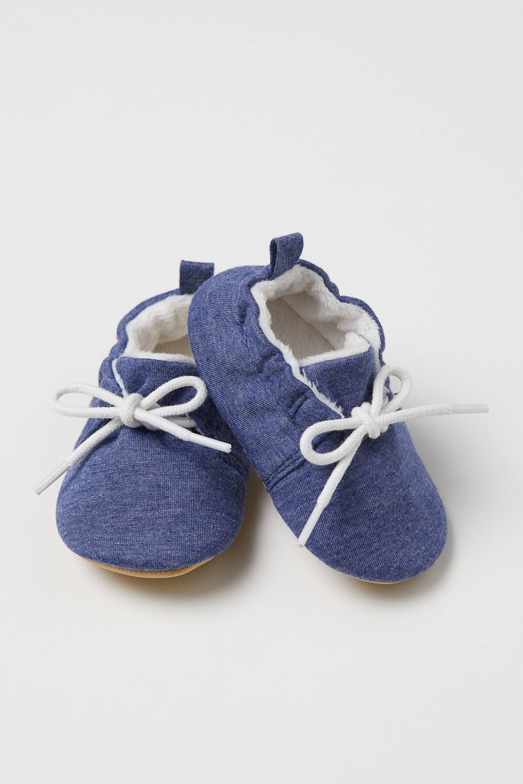 Soft slippers - Dark blue marl - Kids | H&M GB