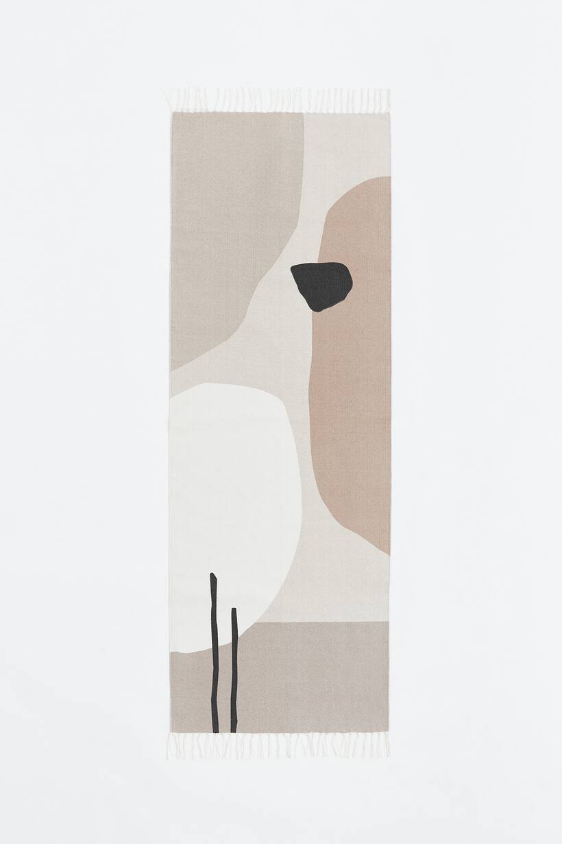 Cotton Rug - Beige/patterned - Home All | H&M US