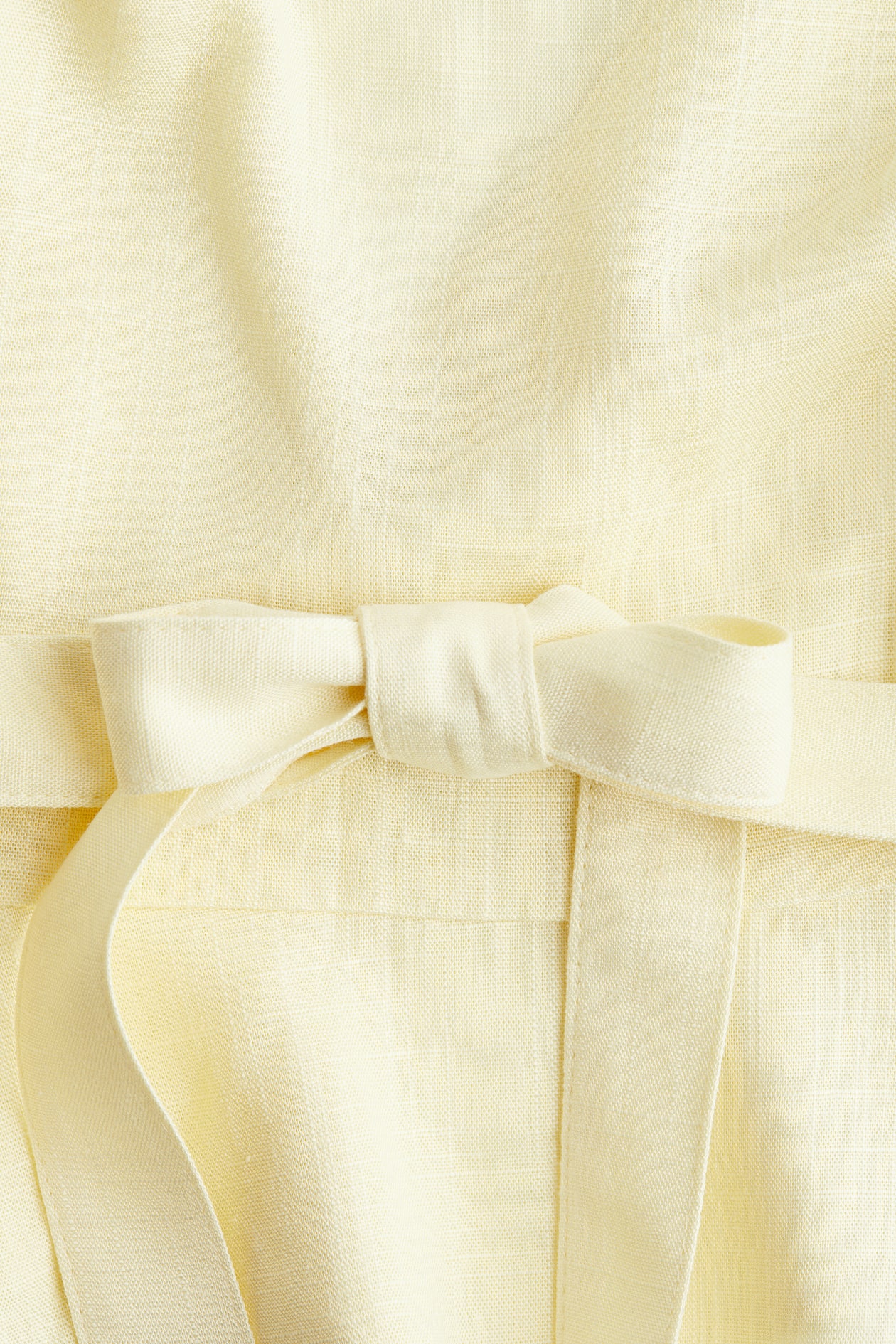 Women's Pale yellow Linen-Blend Blouse | H&M CA