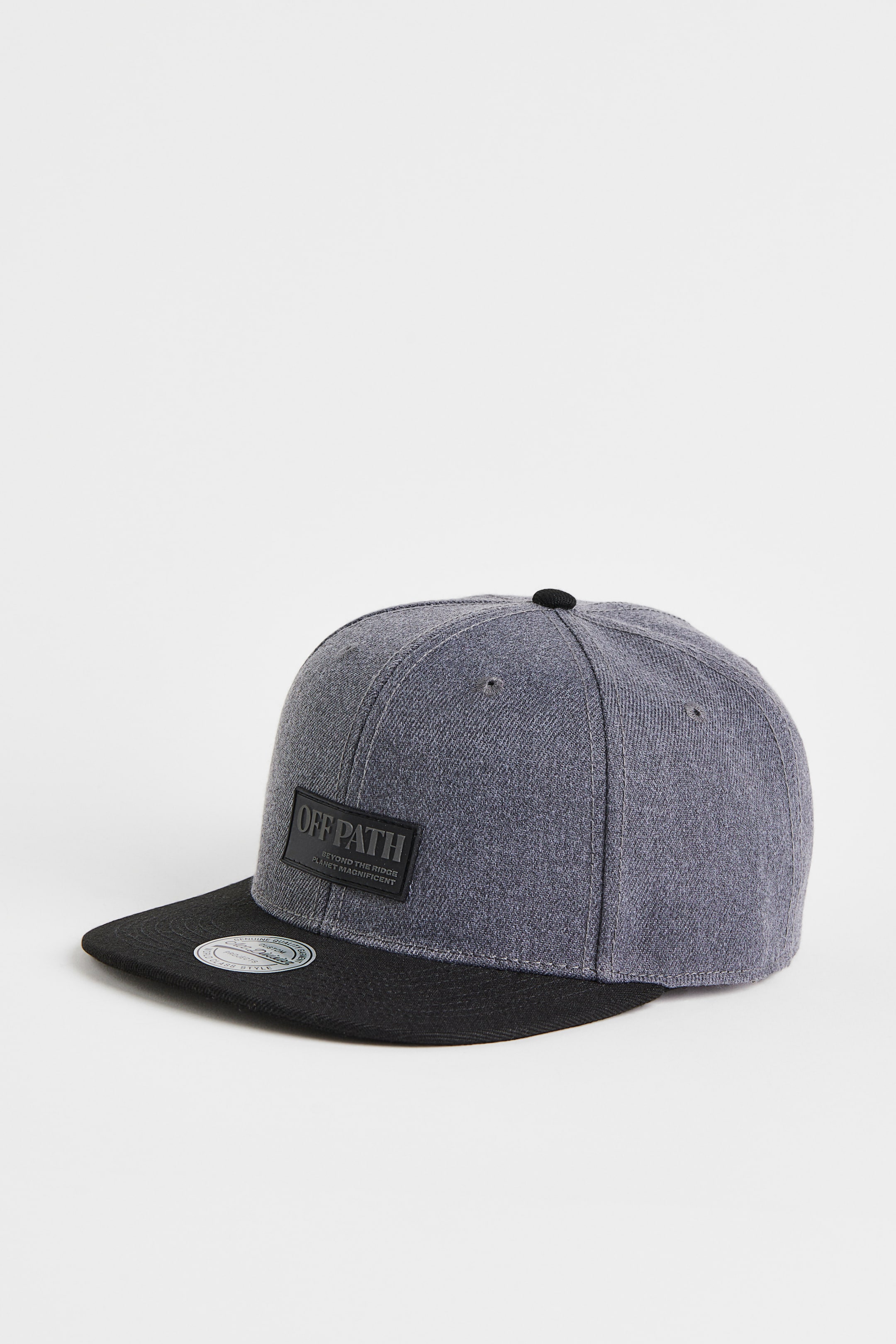 Appliquéd Cap - Dark gray/Off Path - Men | H&M CA