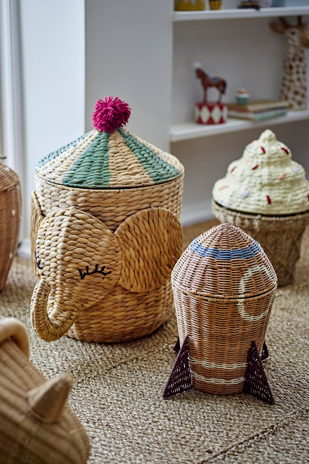 Bobo Korg Med Lock - Natur - Bloomingville MINI - Home All | H&M SE