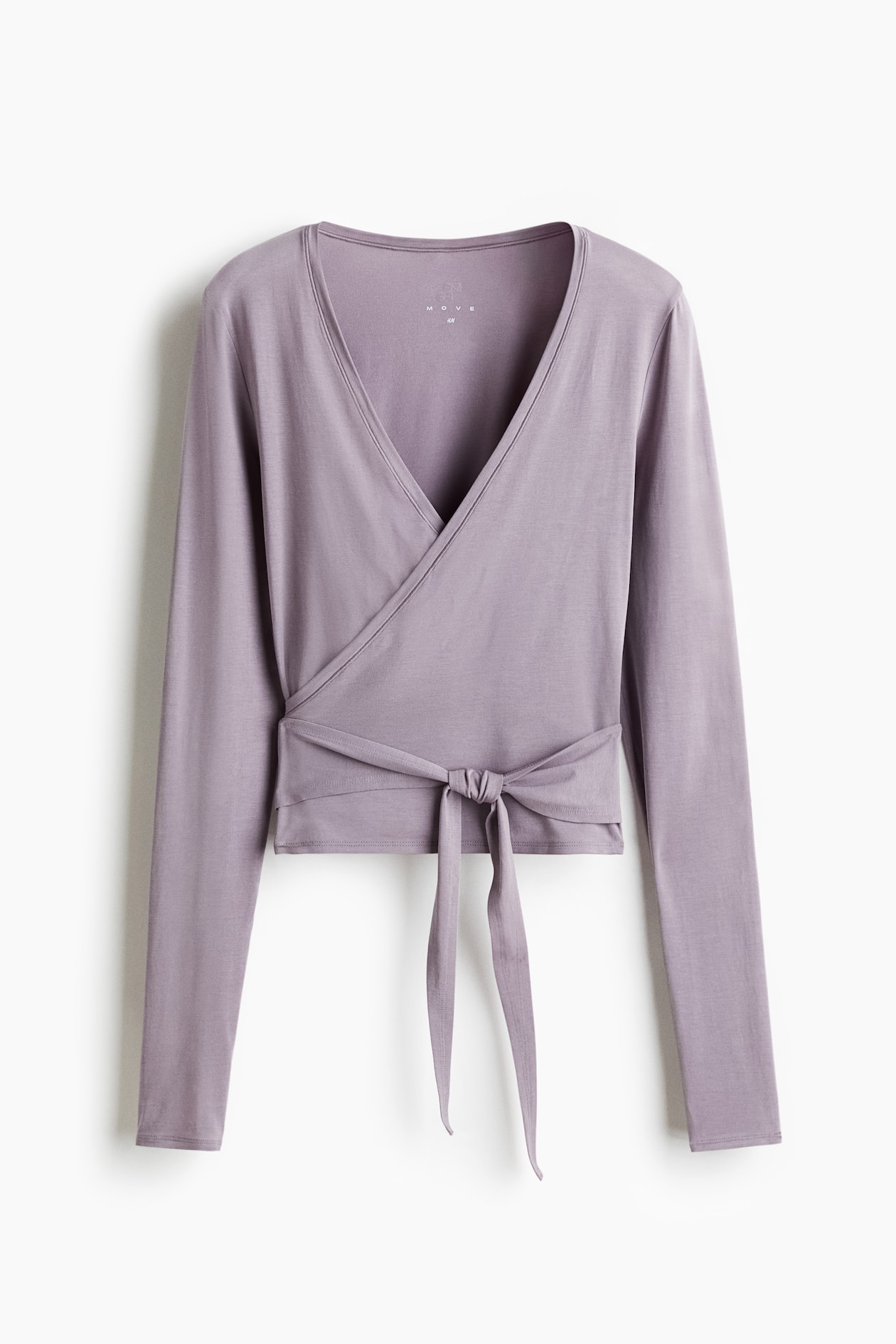 Sports Wrap Top in Modal - Frosty lilac - Ladies | H&M PH