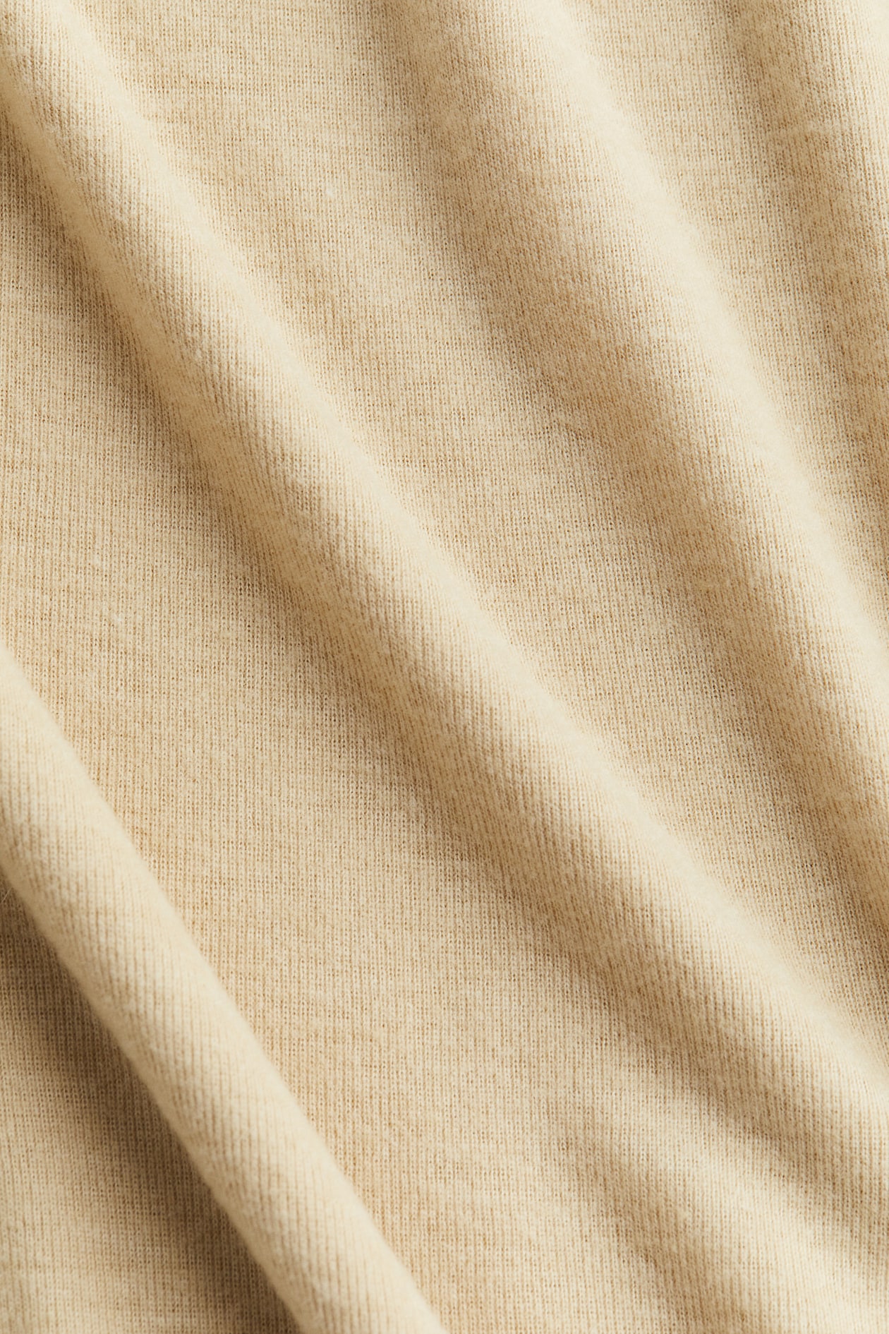Women's Beige marl Ribbed bodycon dress | H&M GB