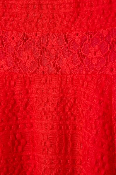 Short Lace Dress - Bright red - Ladies | H&M US