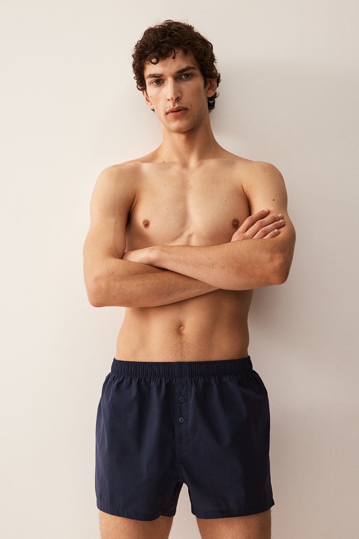 Pack de 5 boxers em tecido de algodão - Azul claro/Azul marinho - HOMEM ...