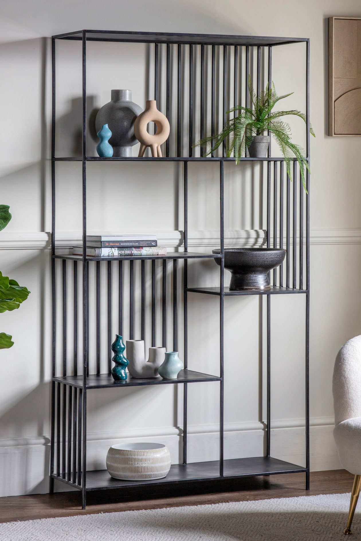 Metal Display Shelving Unit - Black - Gallery Direct - Home All | H&M GB