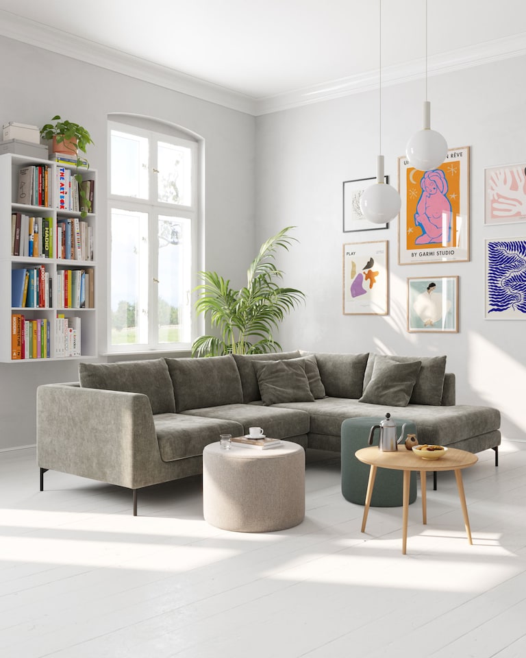 Noa Hoekbank Rechts - Planet Grey Green - SOFACOMPANY - HOME | H&M NL