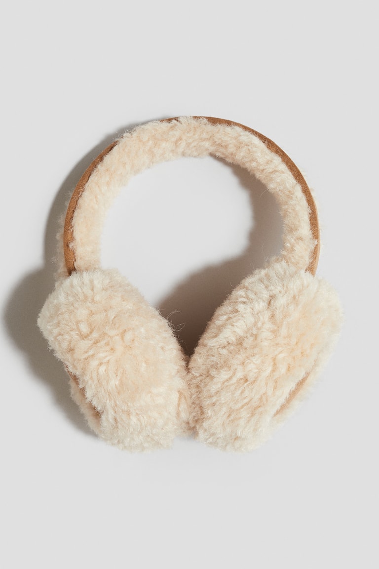 Beige Fluffy Earmuffs for kids | H&M US