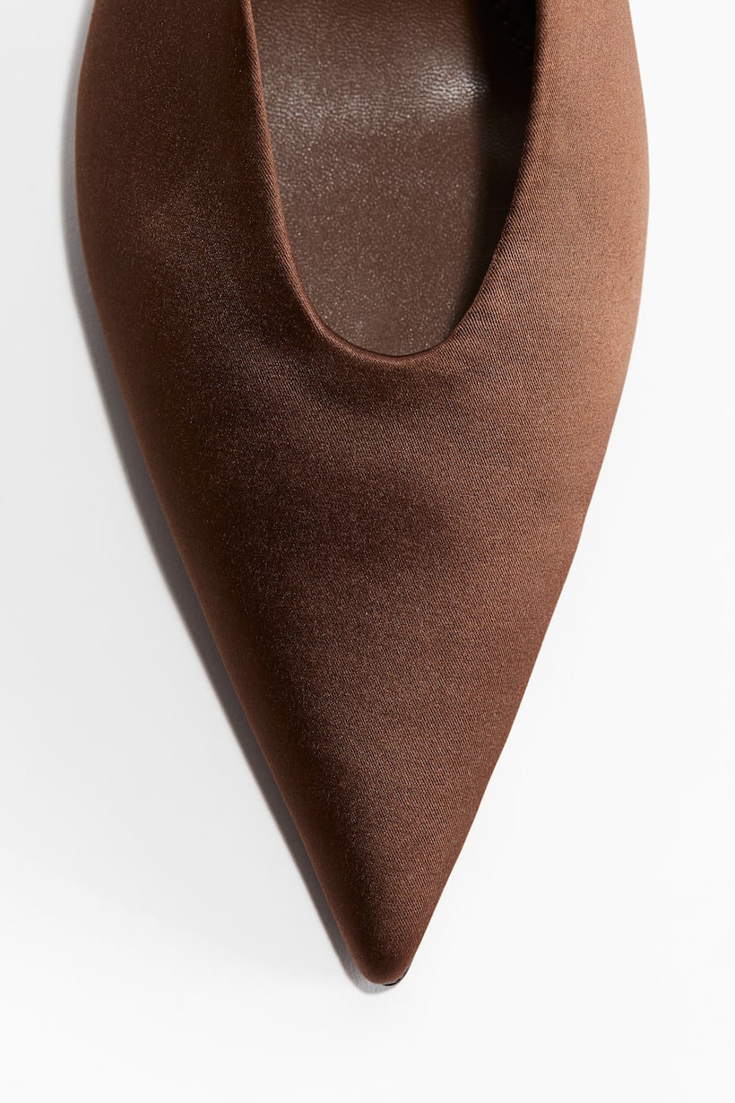 Pointed Slingbacks - Dark brown - Ladies | H&M US