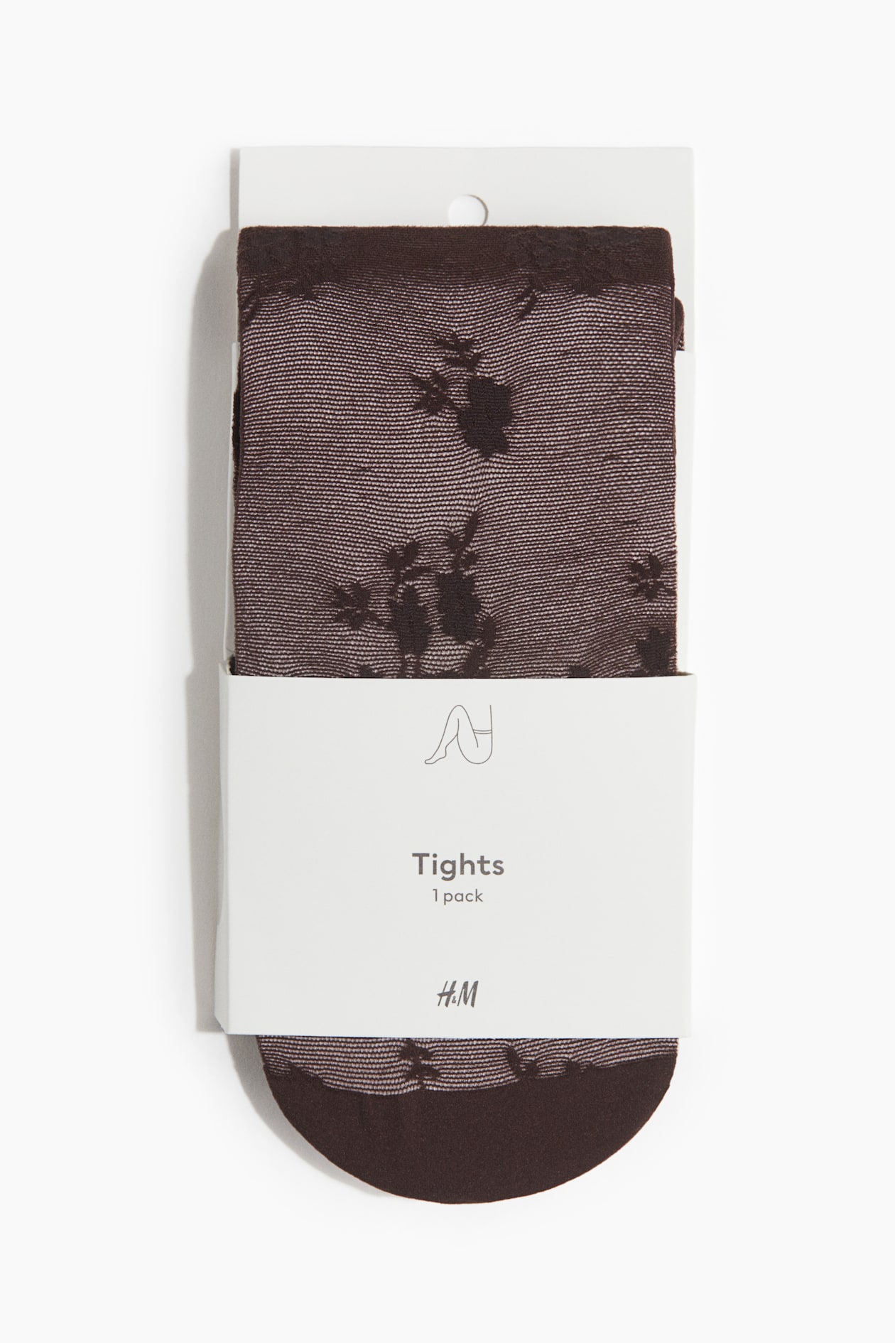 Collant à motif - Marron foncé - FEMME | H&M FR