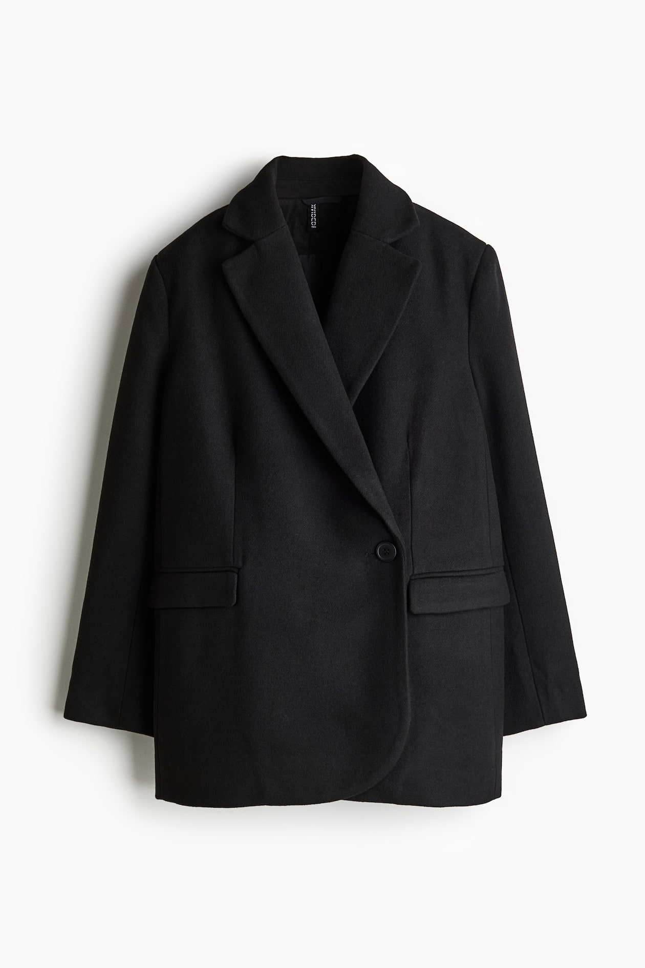 Women's Black Brushed-Finish Twill Blazer | H&M US