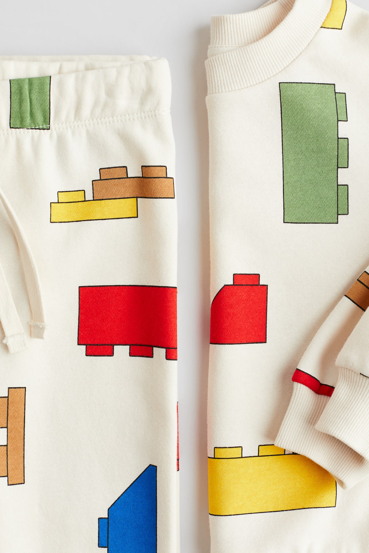 White/LEGO 2-piece Print Sweat Set for kids | H&M AU