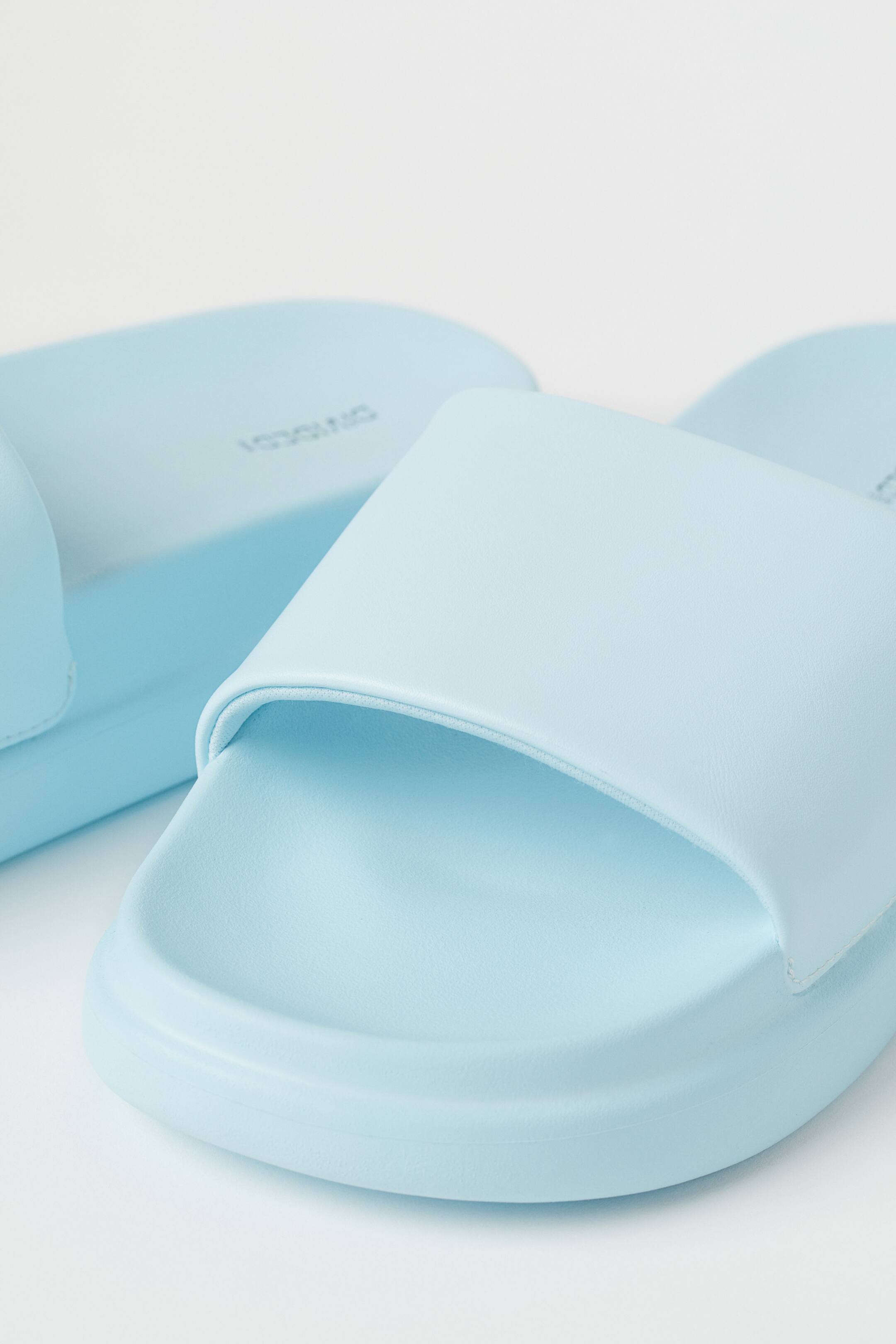 Platform pool shoes - Light turquoise - Ladies | H&M GB