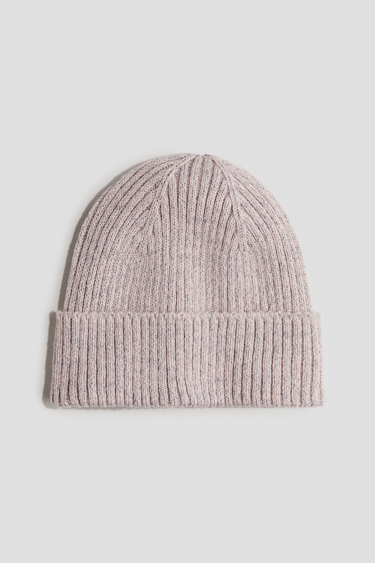 Light pink melange Reflective Rib-Knit Beanie for kids | H&M US