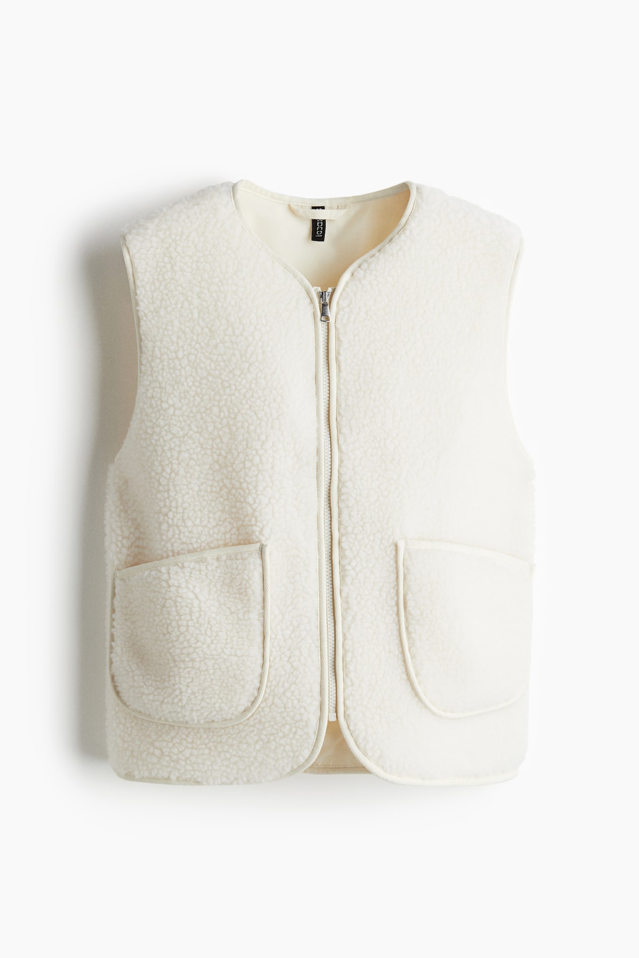 Teddy bodywarmer - Wit - DAMES | H&M NL