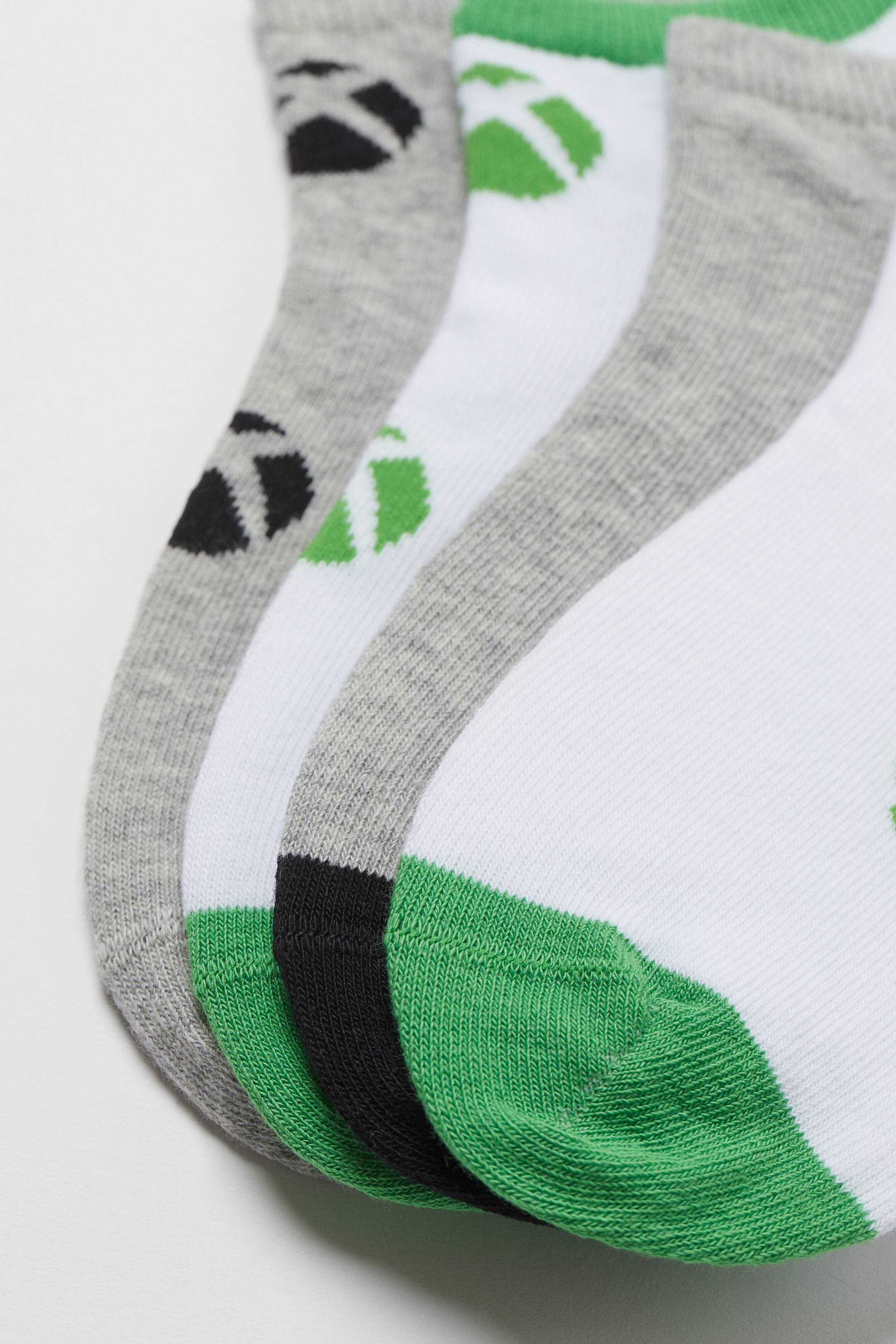 5-pack shaftless socks - White/Xbox - Kids | H&M GB
