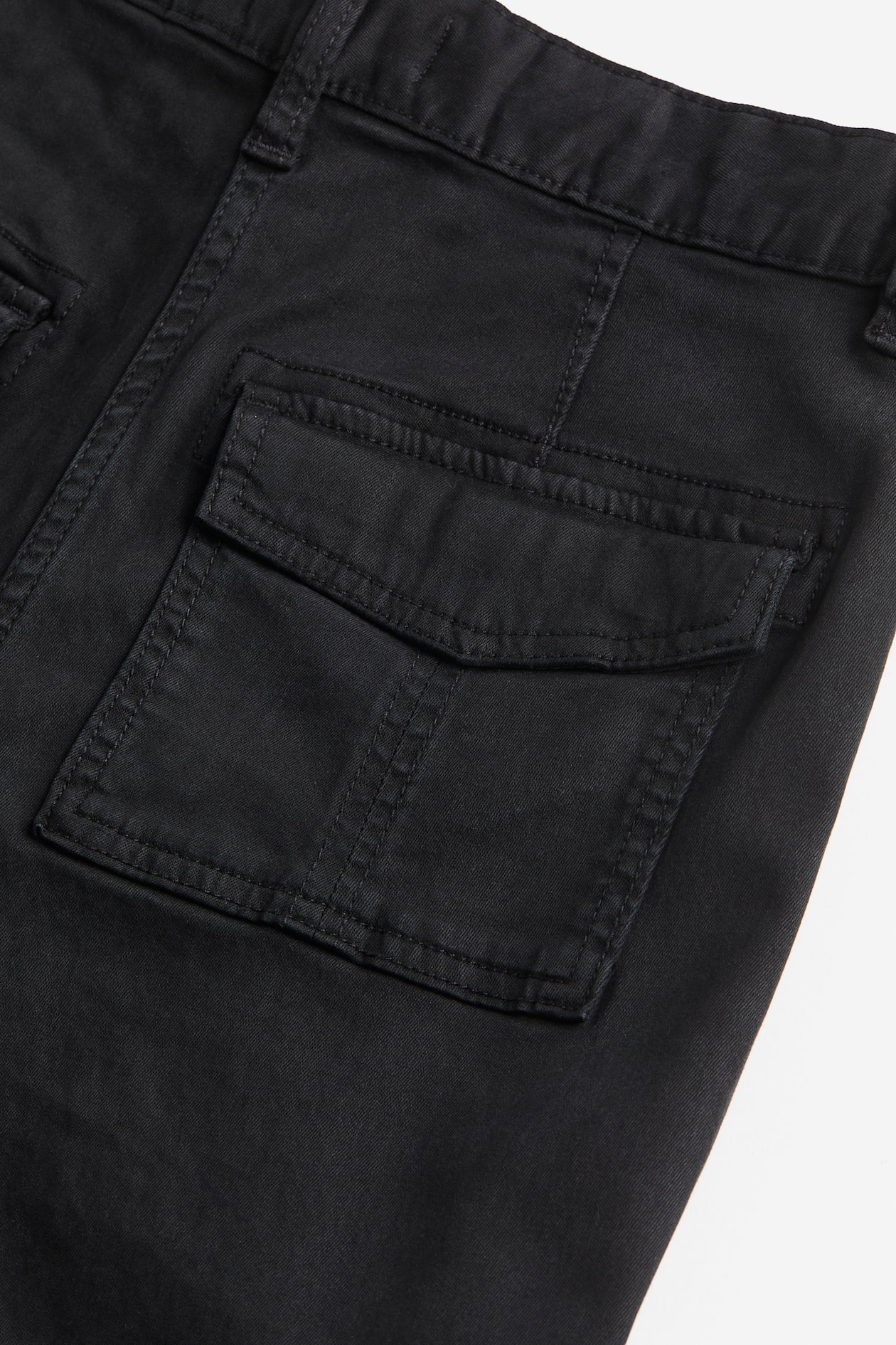 Women's Black Twill Cargo Pants | H&M CA
