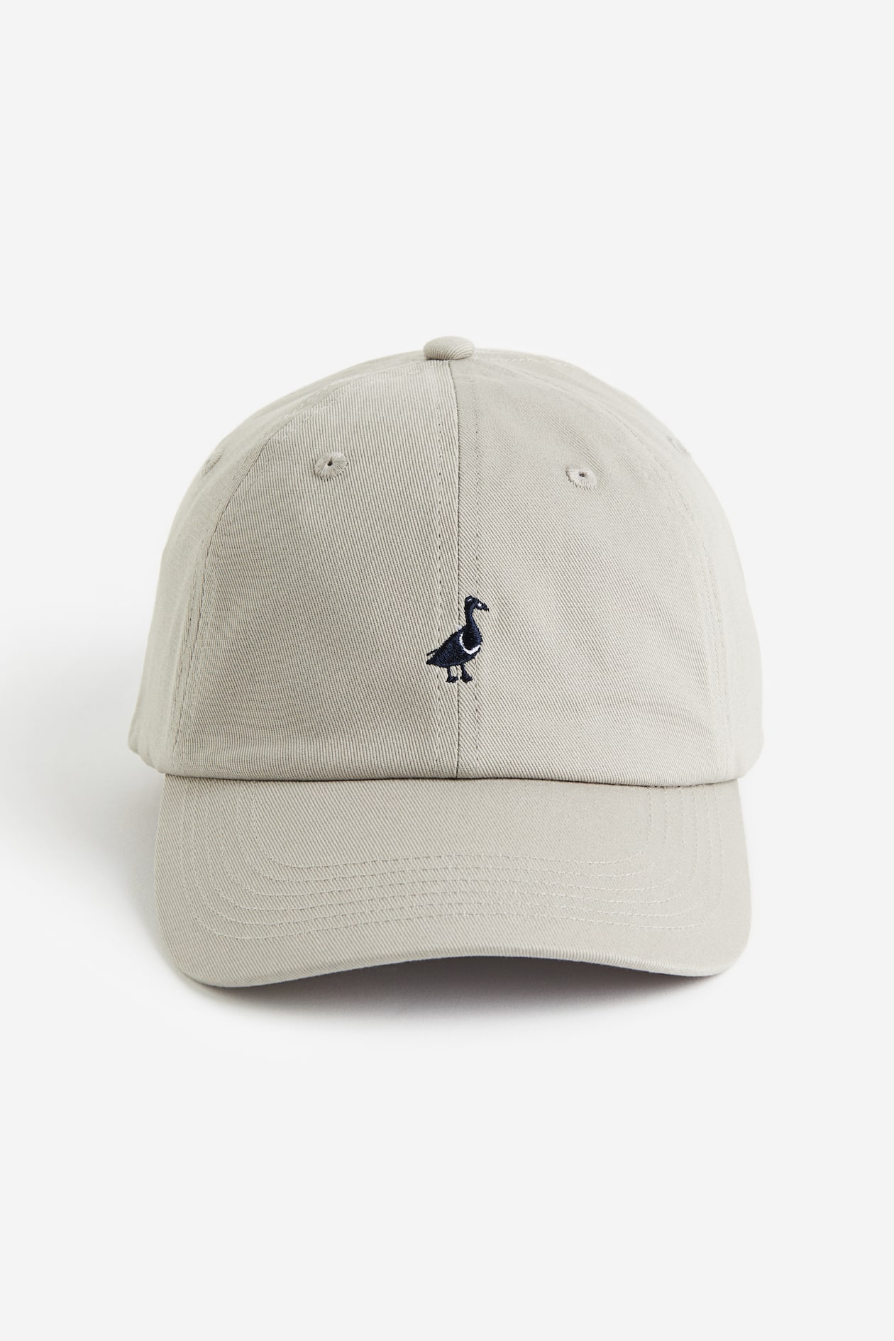 Cotton Cap with Embroidery - Gray/duck - Men | H&M US