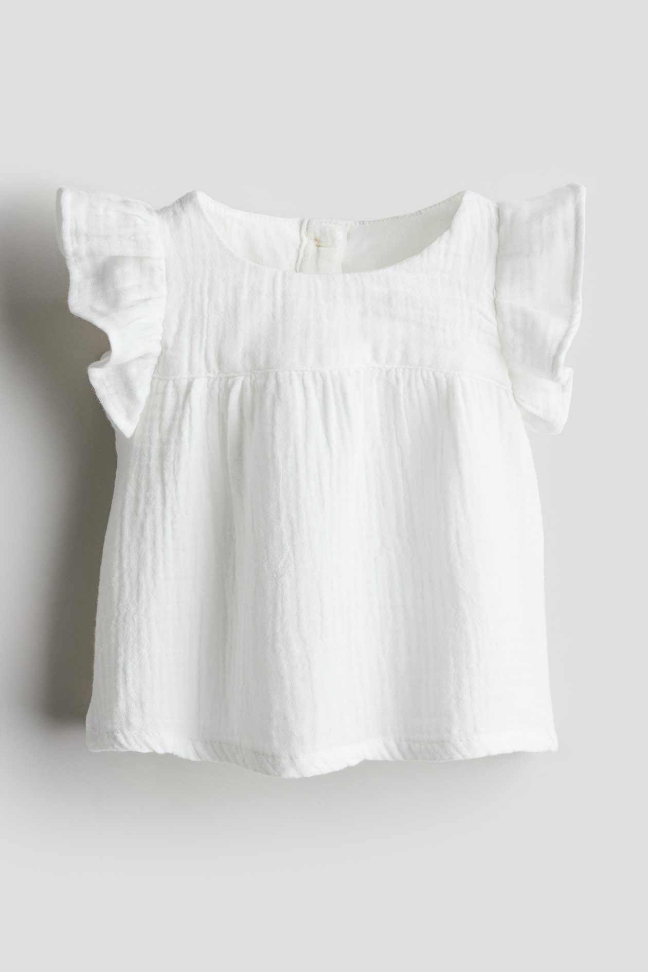 Cotton Muslin Top - White - Kids | H&M US