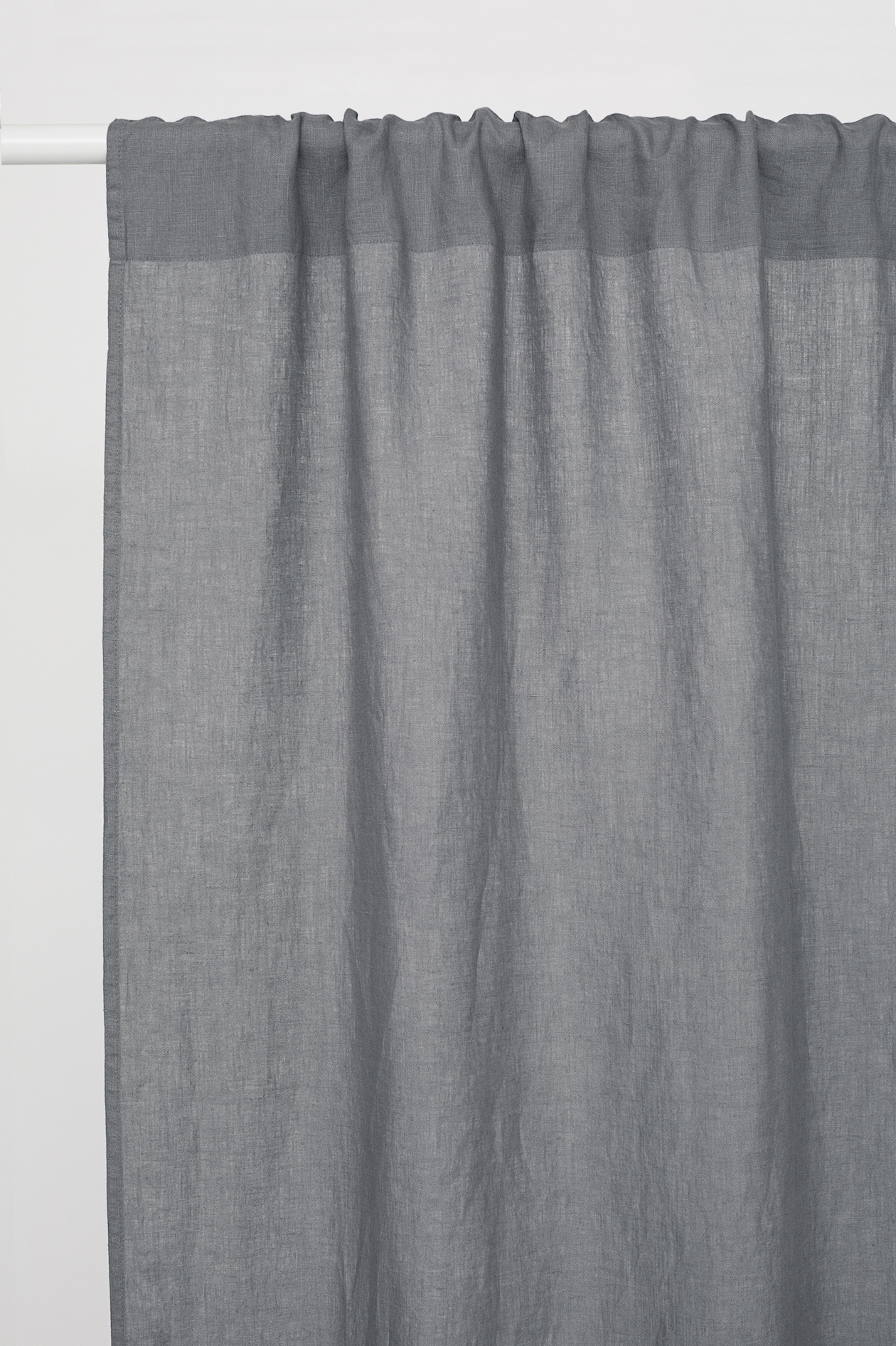 Washed Linen Curtain Panel - Gray - Home All | H&M US
