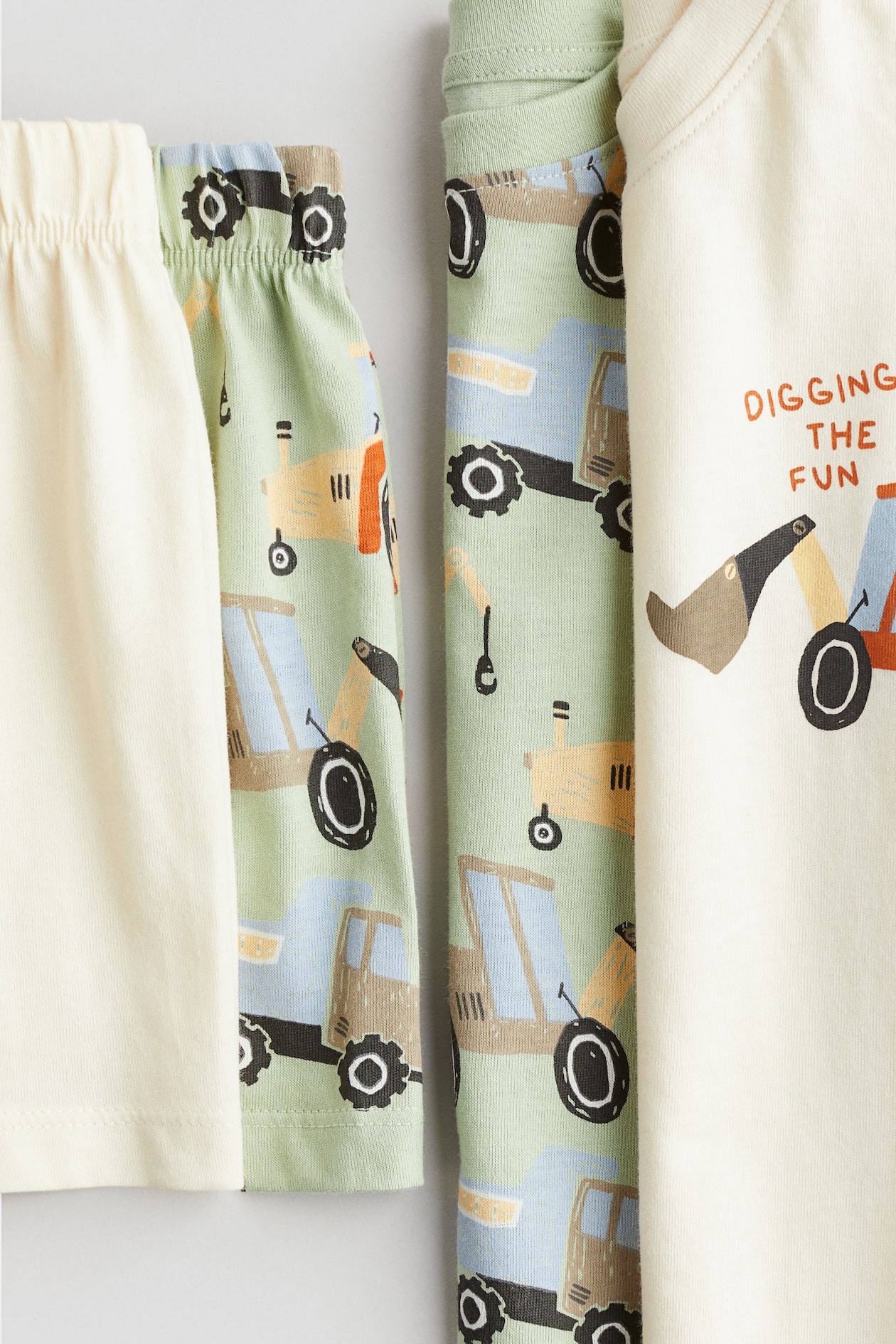2-pack cotton pyjamas - Green/Tractors - Kids | H&M GB
