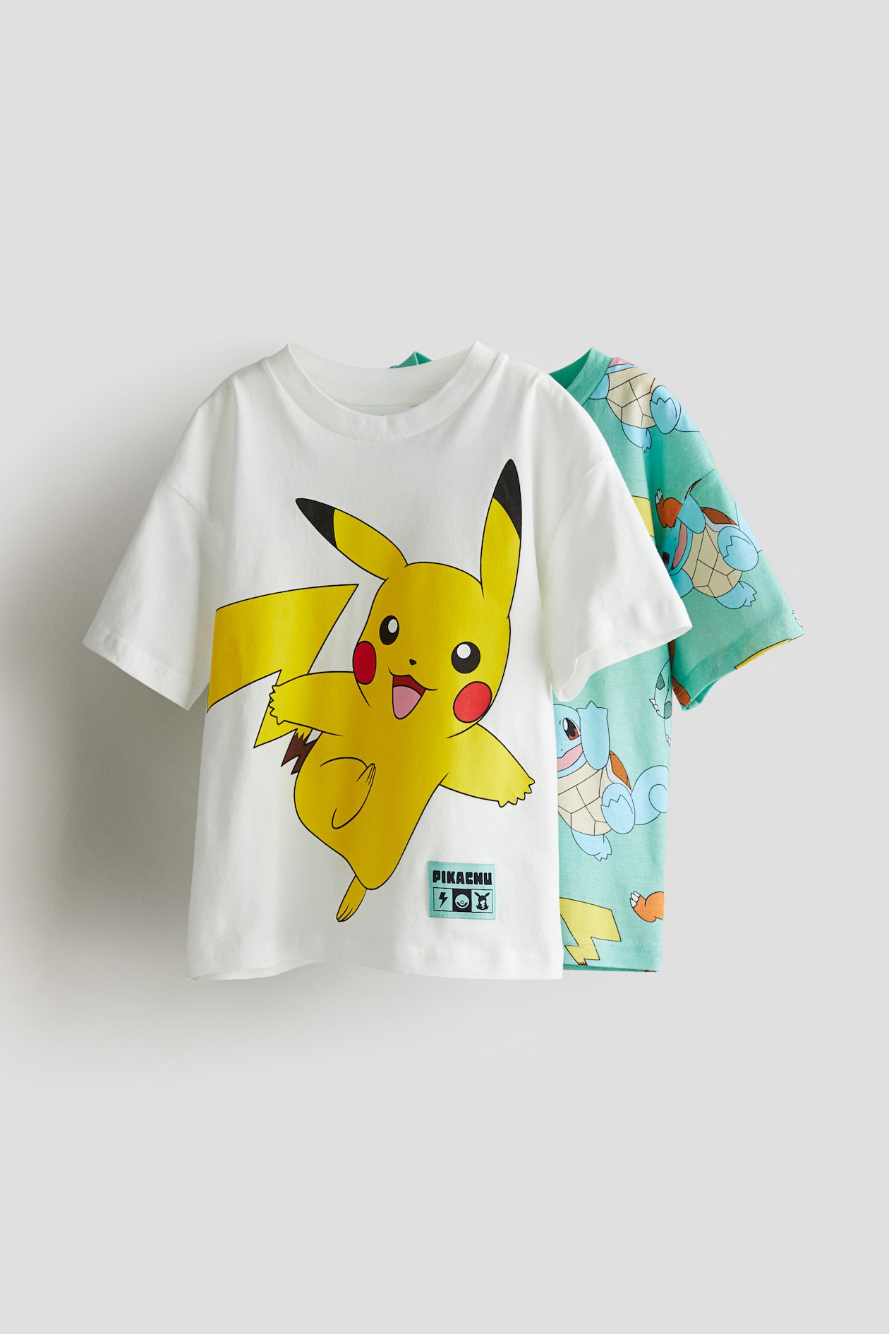 2-pack T-shirts - Mint green/Pokémon - Kids | H&M US