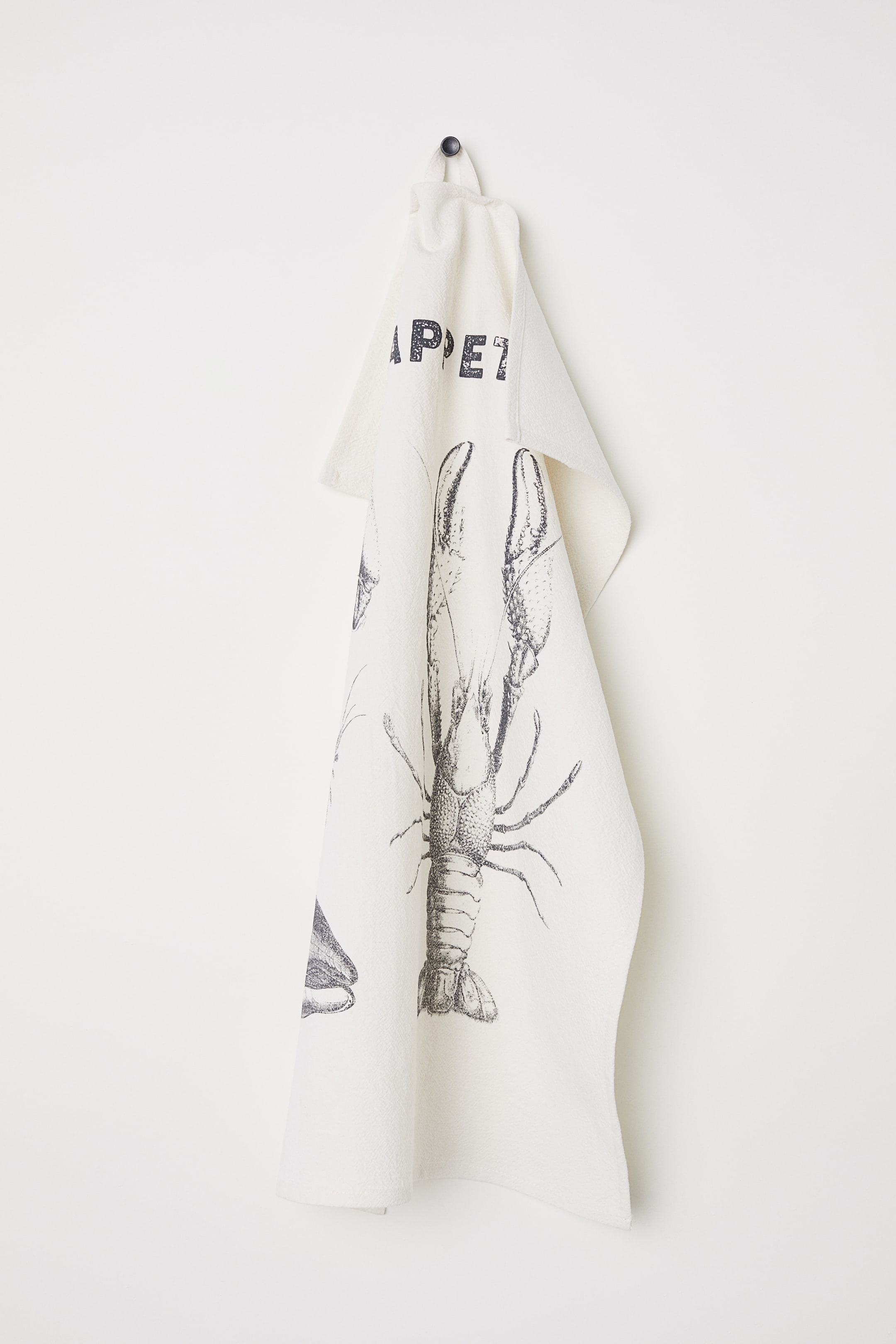 Linen-blend tea towel - Natural white - Home All | H&M GB