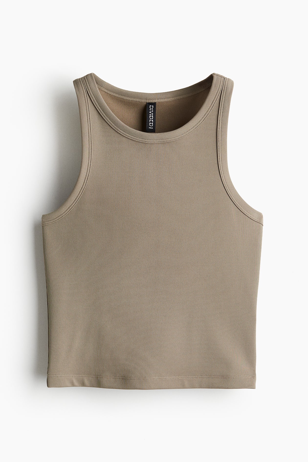 Women's Greige Ribbed vest top | H&M GB