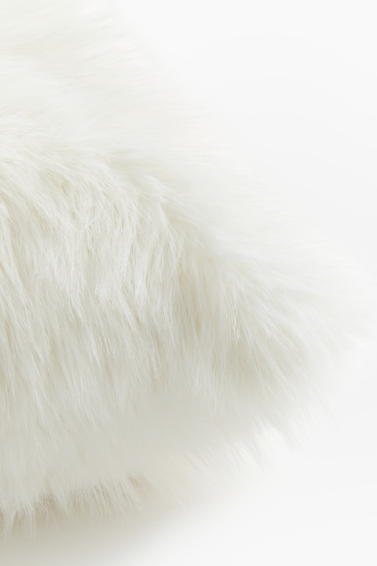 White Fluffy cushion cover at H&M Home | H&M GB