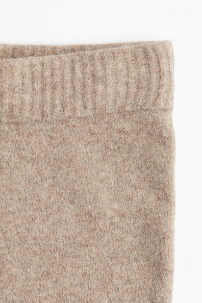 Fine-knit trousers - Beige marl - Ladies | H&M GB