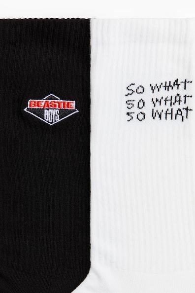 2-pack de calcetines - Blanco/Beastie Boys - Men | H&M MX
