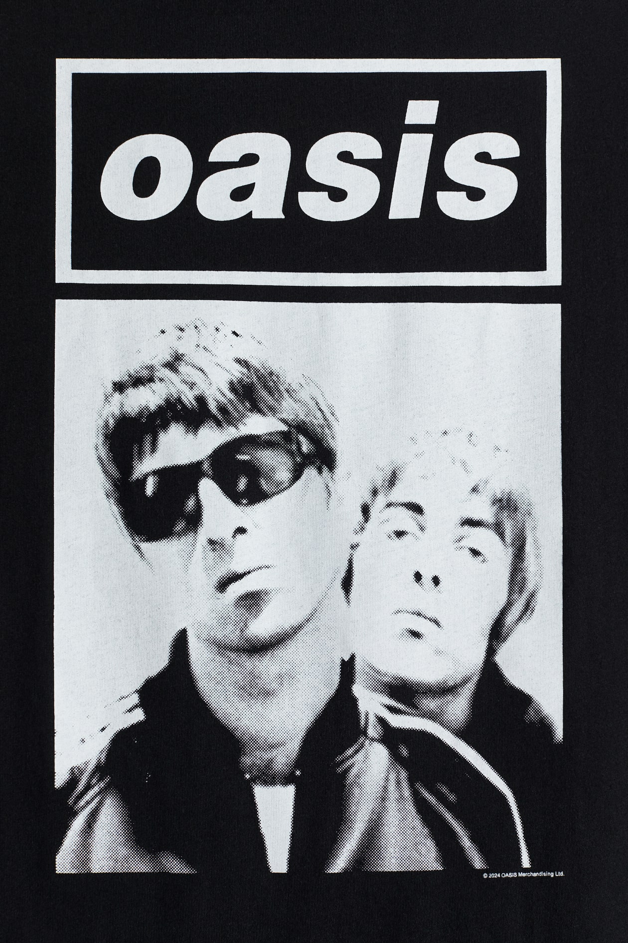 Oversized printed T-shirt - Black/Oasis - Ladies | H&M GB