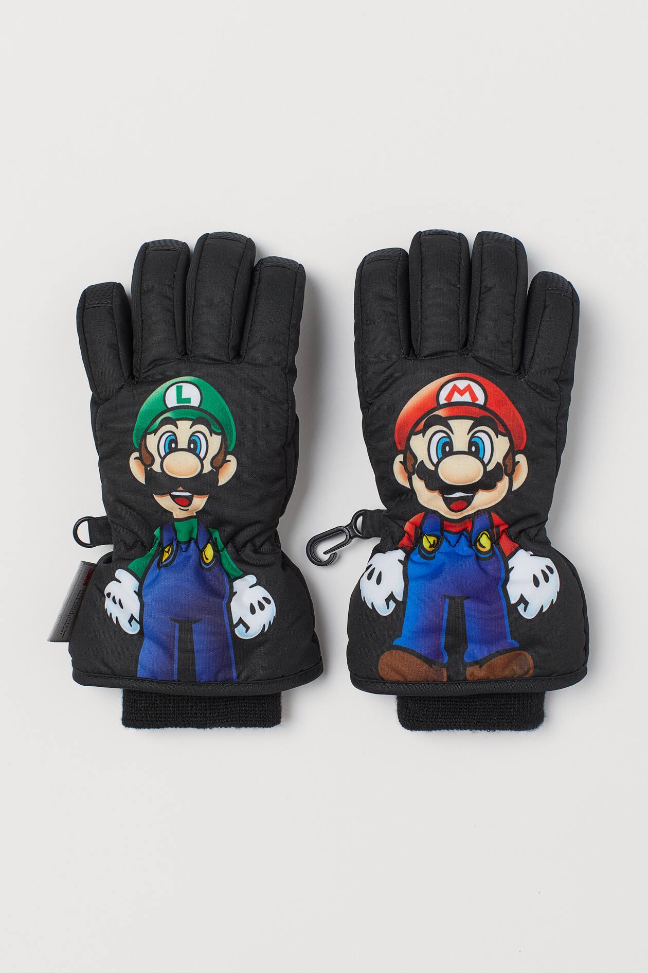 Υδατοαπωθητικά γάντια του σκι - Μαύρο/Super Mario - Kids | H&M GR