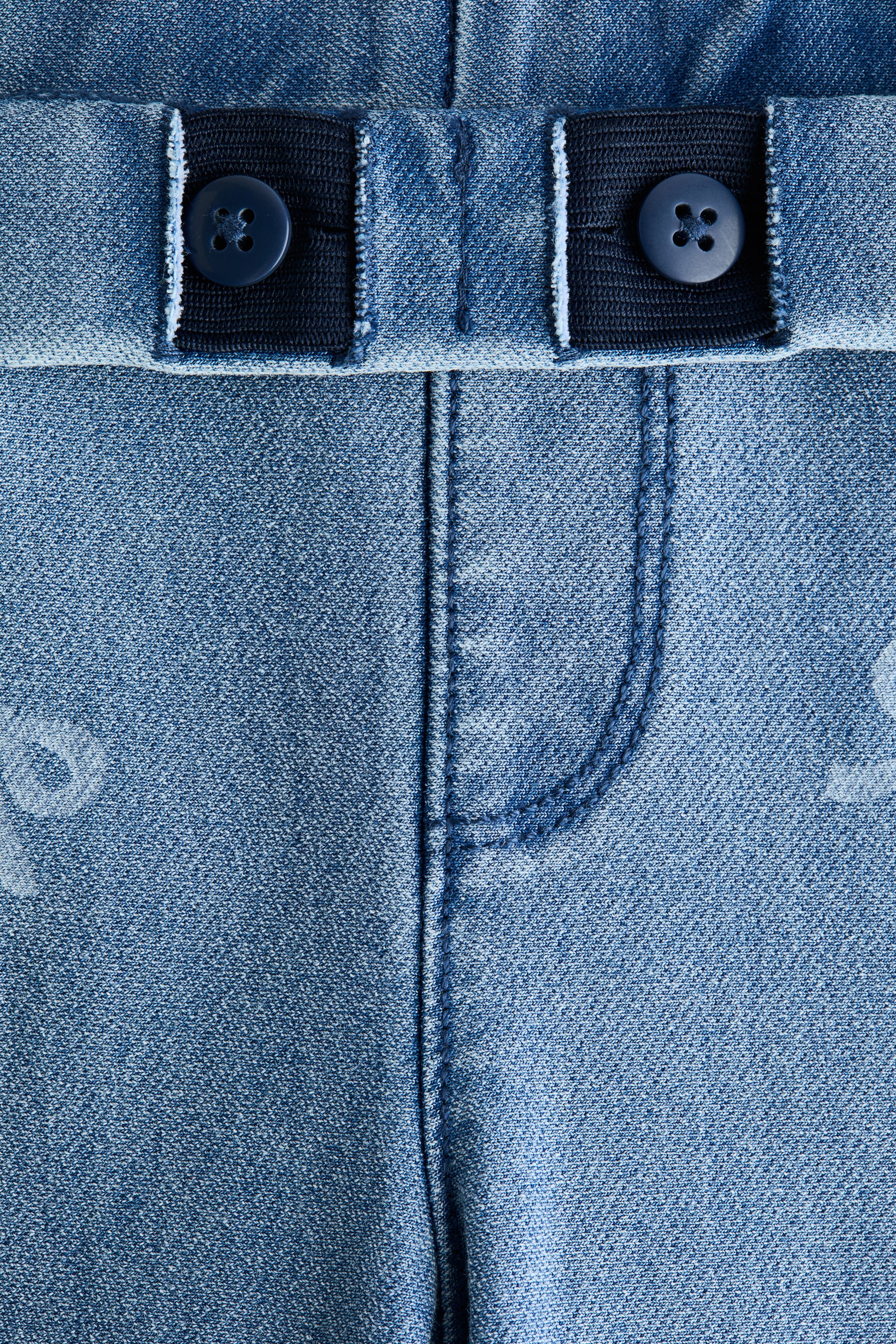 Light denim blue/Bows Denim-look flared jeggings for kids | H&M GB